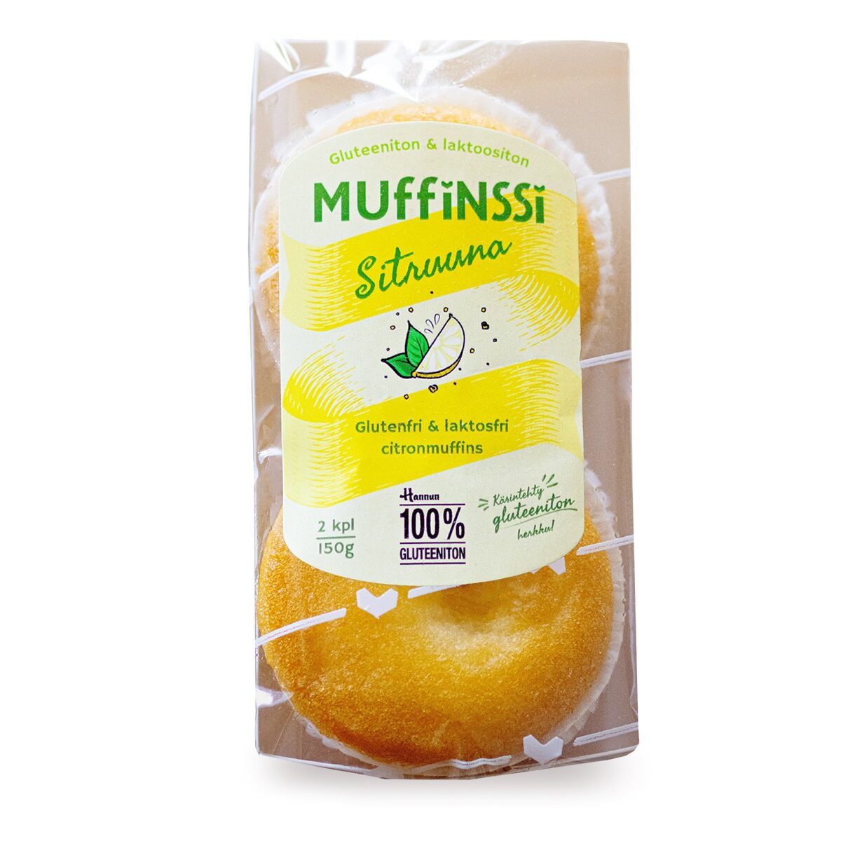 Muffinssi Sitruuna - Hannun 100% Gluteeniton